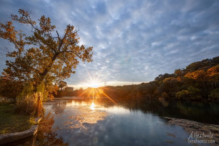 Sunset on The Square - San Marcos Photos Print Store